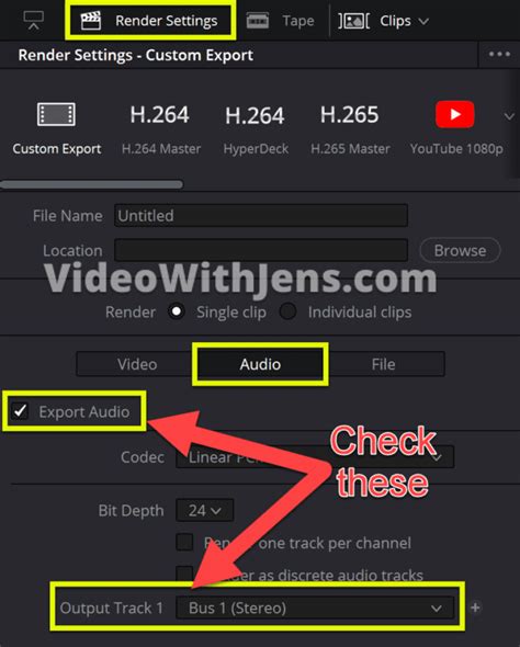 Export Mov In Davinci Resolve Best Settings Fix Issues