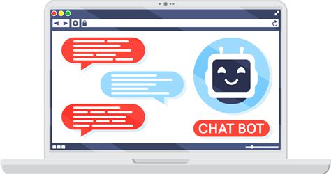 Laptop With Chat Bot Speak In Bubble On Screen 35717196 PNG