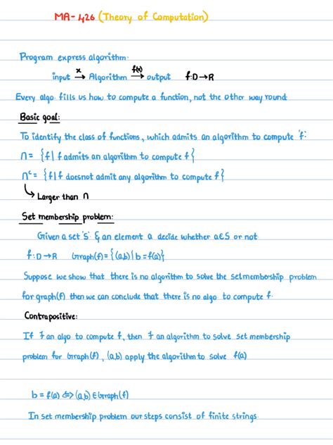 theory of computation pdf