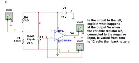 Solved In The Circuit To The Left Explain What Happens At Chegg Com