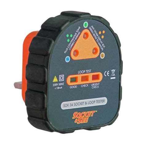 Socket And See Sok34 Easy Socket And Earth Loop Tester Test4less