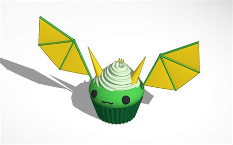 3d Design Dragon Cuppy Cuppy From Cupcakes And Critters Tinkercad