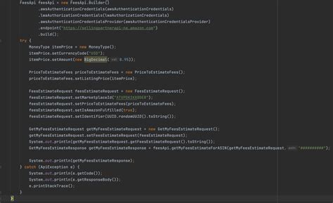 Bug Sp Api Issue Getmyfeesestimateforasin Isnt Passing The