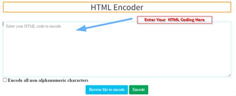 HTML Encoder Encode HTML Online SEOToolsCentre