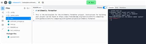 Replit Code Not Running With Arithmetic Arranger Python The Freecodecamp Forum