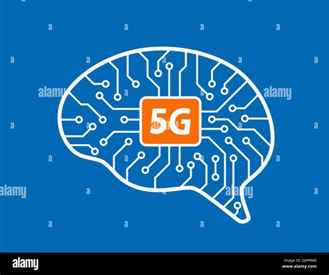 Circuit Board In The Cyborg Brain Artificial Intelligence Of Digital Human Vector Illustration