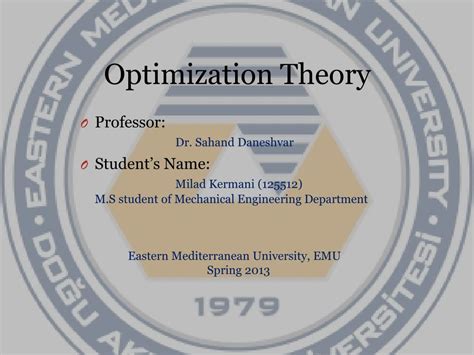 Ppt Optimization Theory Powerpoint Presentation Free Download Id2514550