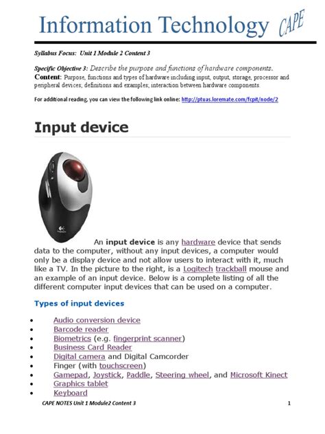 Cape Notes Unit1 Module 2 Content 3 Pdf Computer Data Storage