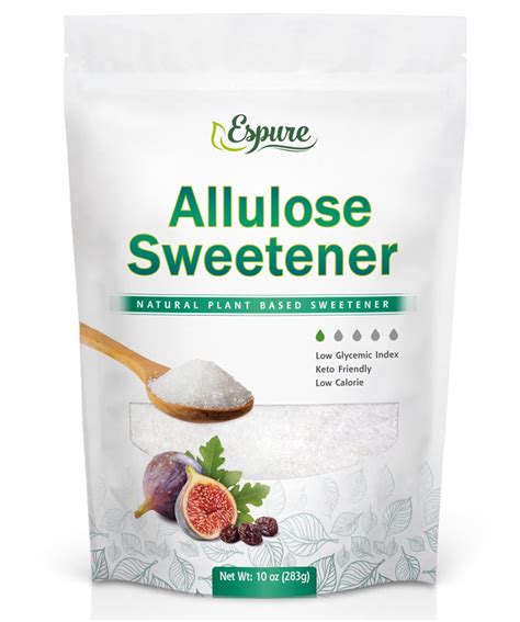Espure Allulose Sweetener Low Calorie Natural Plant Based Sugar Substitute 10 Oz