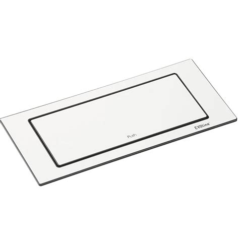 Evoline Backflip In Matt White Steel 2 Uk Sockets 1 Usb C Worktop Socket