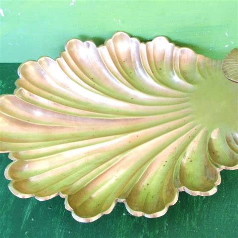 Brass Shell Dish Etsy