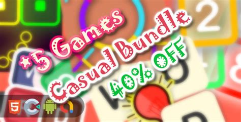 Casual Game Bundle 5 Gameshtml5 Construct 3 Mobile By Darssoft