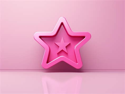 Premium Photo Star Icon 3d