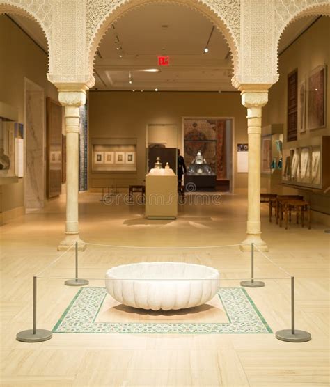 Islamic Art Gallery At The Met Museum Of Art In New York Editorial