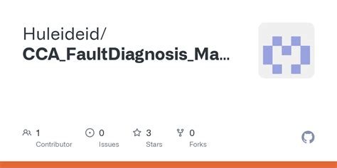 github huleideid cca faultdiagnosis matlab