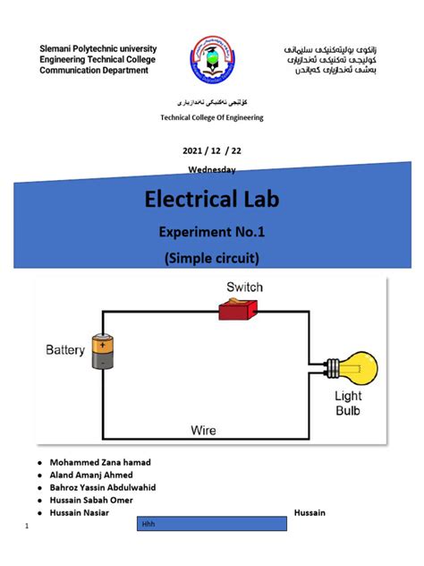 Circut Raport Pdf Electrical Network Series And Parallel Circuits