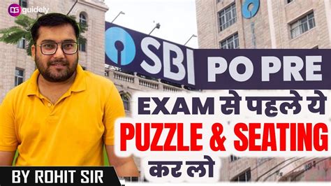 Sbi Po Pre Reasoning Puzzle And Seating Puzzle Seating Arrangement By Rohit Singh Youtube