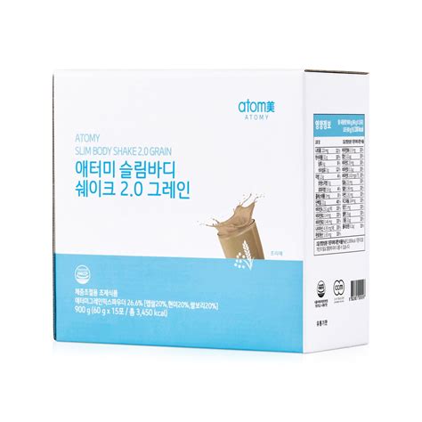 애터미 슬림바디 쉐이크 20 그레인 60g 15포 애터미 Atomy