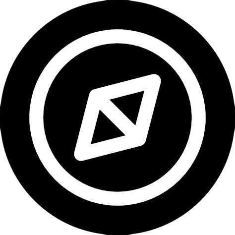 Compass Basic Rounded Filled Icon