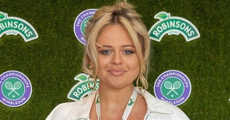 Emily Atack Serves Up Glamour In Plunging Wimbledon Summer Dress Daily Star