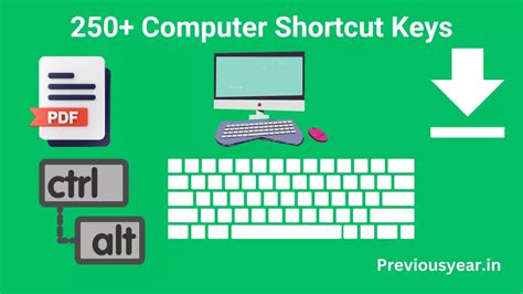 250 excel shortcuts pdf free download