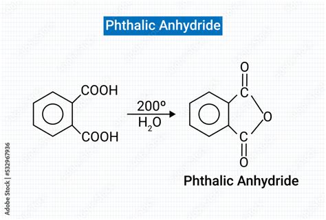 Chemical Structure Of Phthalic Anhydride Stock Vector Adobe Stock