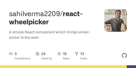 Github Sahilverma2209 React Wheelpicker A Simple React Component Which Brings Wheel Picker To