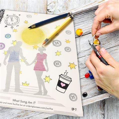 Apnotebook Swifties Activity Pages Adult Coloring Book Cornell Notebook Spiral Notebook Swiftie