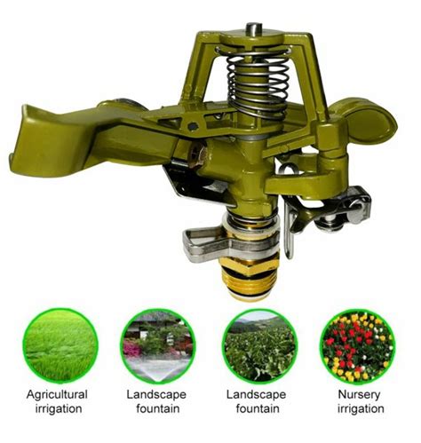 스프링클러 텃밭 물주기 농업용 미니 정원 임팩트 잔디 스프레이 360 도 Kirsite 조정 가능한 패턴 비 티몬