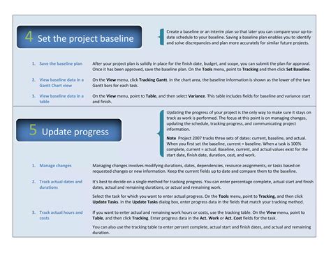 Project Management Quick Reference Guide Docx