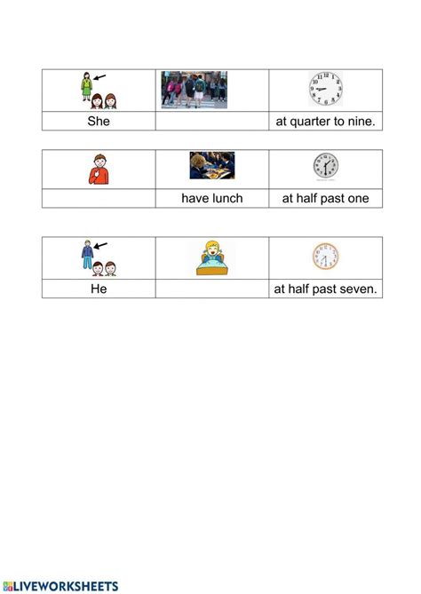 Present Simple 1 And 3 Singular Worksheet Live Worksheets