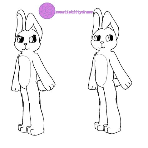 Rabbit Base By Sweetiekittydraws On Deviantart