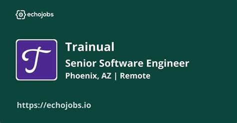 Trainual Is Hiring Senior Software Engineer Phoenix Az Or Remote Usd 140k 175k Phoenix Az