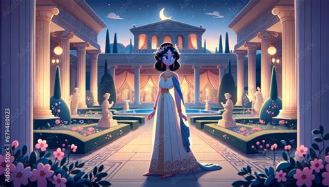 Jocasta A Character From Greek Mythology Depicted In A Whimsical