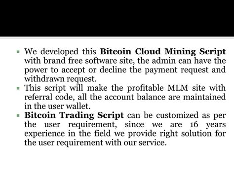 Ppt Bitcoin Mining Software Bitcoin Mining Script Powerpoint Presentation Id7859694