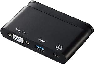 Amazon Com Elecom DST C BK USB C Hub PD Compatible Charging Data Transfer Type C USB D