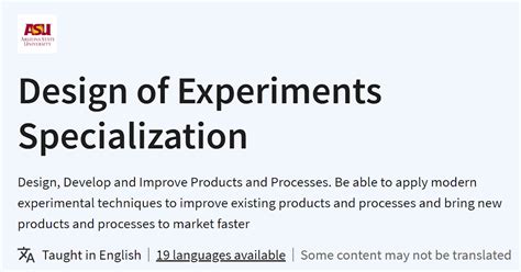 Design Of Experiments Specialization Computer Languages Clcoding