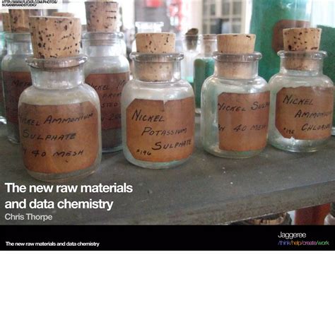 The New Raw Materials And Data Chemistry PDF Chemistry Science