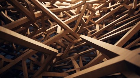 Premium Photo Composition Of Intersecting Architectural Elements