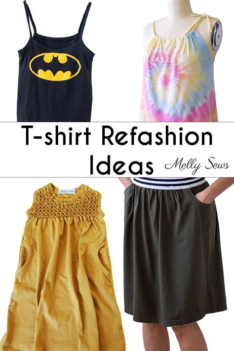 T Shirt Refashion Ideas And Diy Upcycle Tutorials Melly Sews