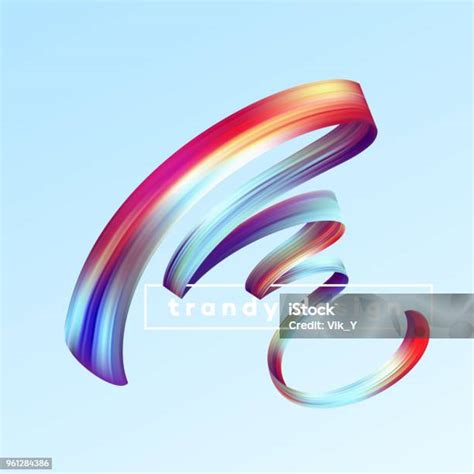 현대 다채로운 흐름 포스터입니다 파란색 배경에서 웨이브 액체 모양입니다 프로젝트에 대 한 예술 디자인입니다 벡터 일러스트 레이 션 0명에 대한 스톡 벡터 아트 및 기타