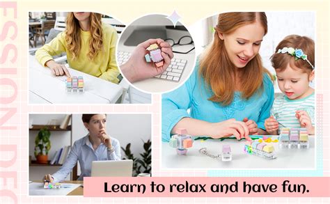 Amazon Com Taiyin Decompression Keyboard Clicker Cube Mechanical Key Toy Button Stress Relief