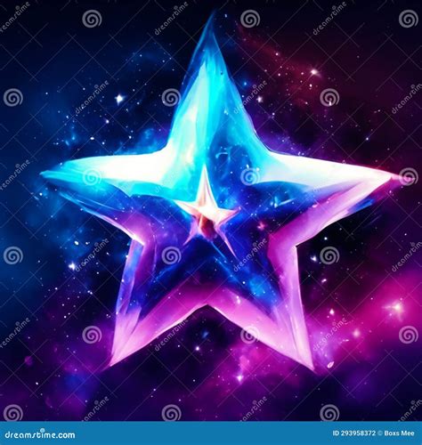 Abstract Star In Space Vector Illustration For Your Design Space Background Stock Illustration