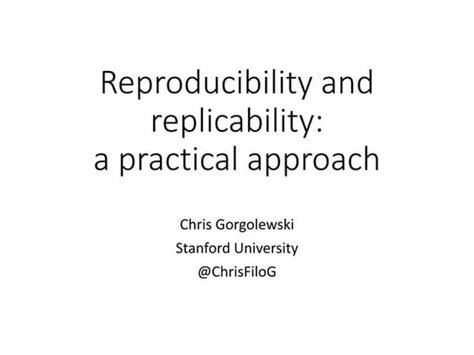 Repeatability And Reproducibility In Science Ppt