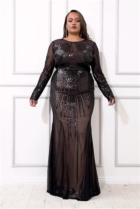 Plus Size Formal Dresses In Black Pageant Evening Gowns Pageant
