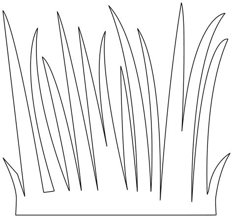 Shape Of Grass Free Printable Paper Сraft Templates