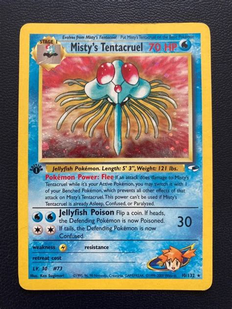 Mistys Tentacruel 10132 Ed 1 Gym Heroes 1st Edition Wizards Pokémon