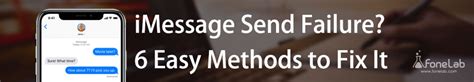 IMessage Send Failure 6 Easy Methods To Fix It