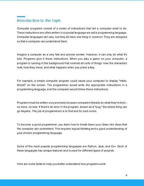 How Computer Programs Work Coding Skills Pack Grades 69 Workbook