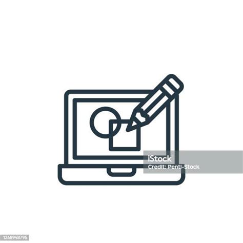 在白色背景上隔離的設計向量圖示大綱細線設計圖示的網站設計和移動應用程式開發細線設計輪廓圖示向量圖示向量圖形及更多作品展示包圖片 Istock